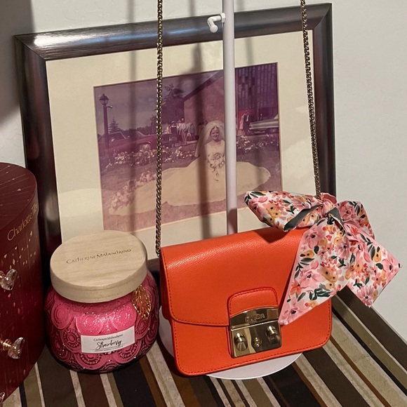 Furla | Bags | Furla Metropolis Orange Mini Crossbody | Poshmark
